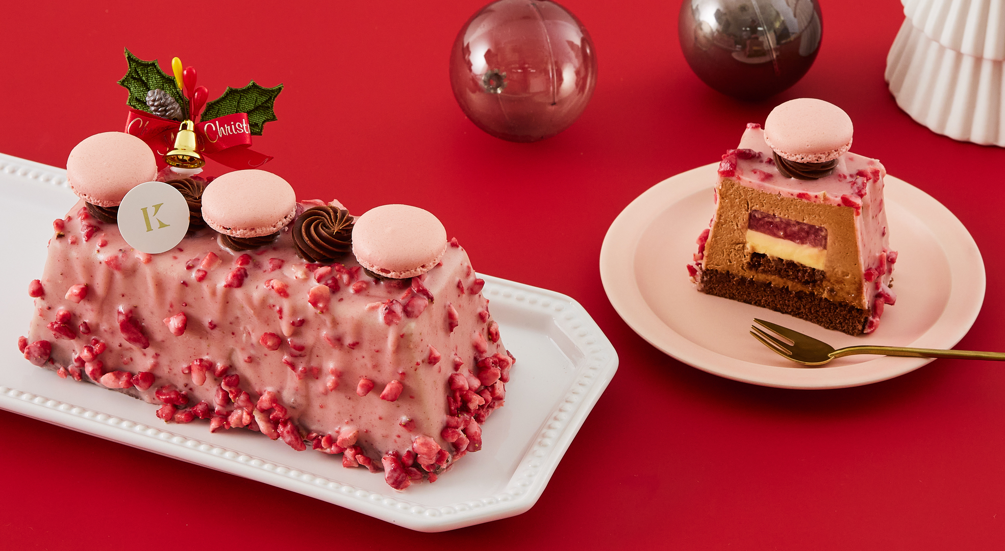 お取り寄せ：チョコレート＆苺のピンクムースケーキが新発売 - CakeNews-ケーキニュース-